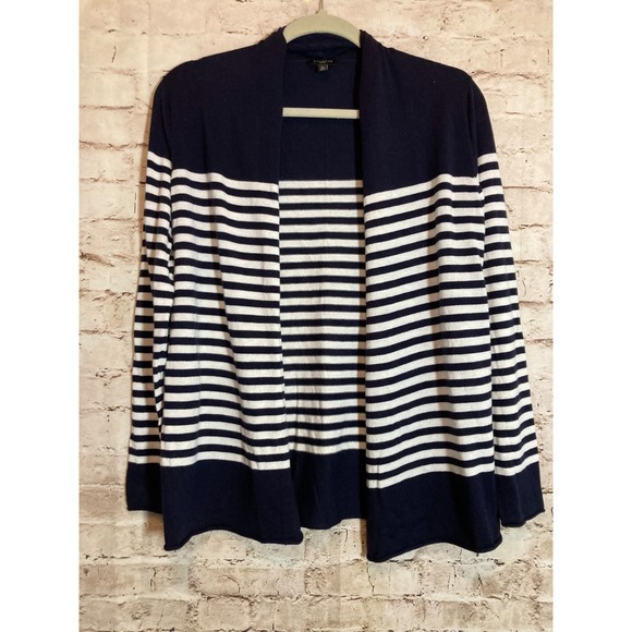 Talbots | Sweaters | Talbots Sweater Women Small Petite Navy Striped ...
